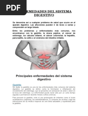 Sistema Digestivo Enfermedades 8 Enfermedades Del Sistema Digestivo