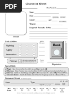 Star Wars D6 Character Sheet | PDF
