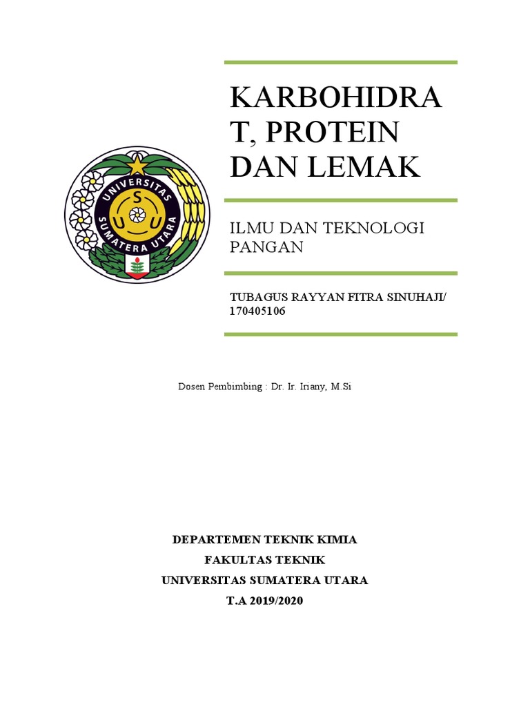 Karbohidrat Protein Dan Lemak | PDF