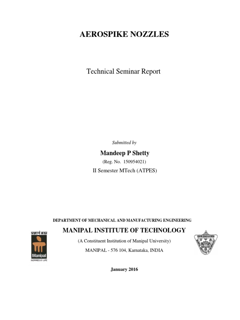 AEROSPIKE NOZZLES Report 1 PDF | PDF | Rocket Engine | Spaceflight ...