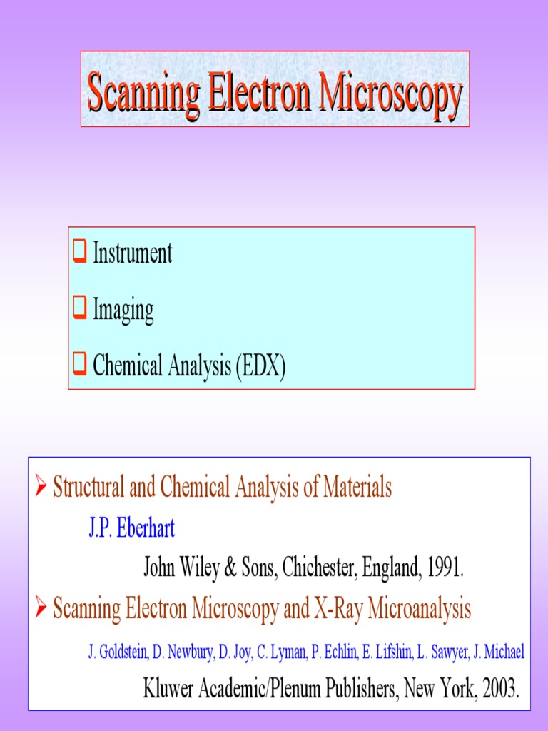 SEM | PDF | Scanning Electron Microscope | Electron