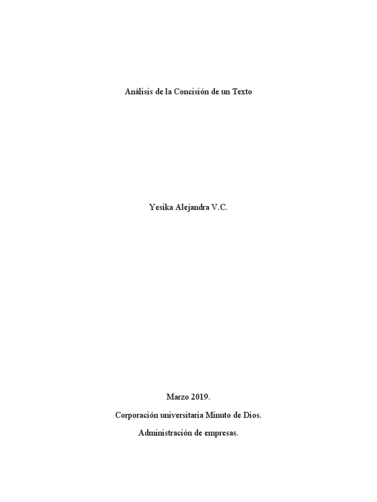 Análisis de la Concisión en Textos | PDF | Science | Ciencia y Tecnología
