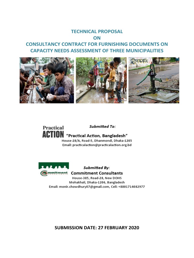 PAB - Technical - Proposal - Edited - MAC - 27.02.20 | PDF | Wash | Survey Methodology