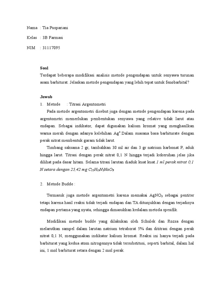 Tugas Teori Kfa | PDF