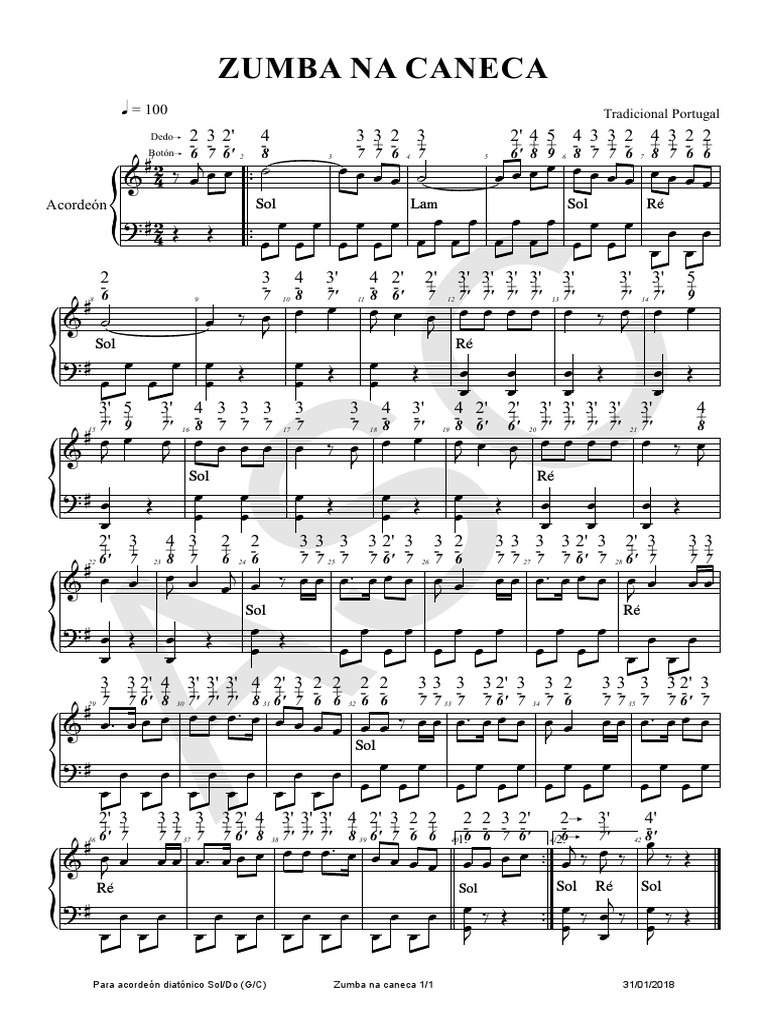 ZUMBA NA CANECA - Partitura Completa PDF | PDF | Ouverture (échecs) | Échecs