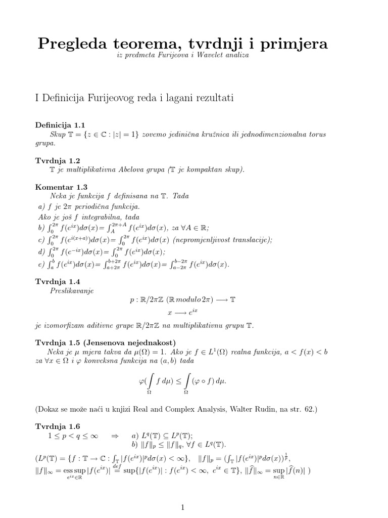 Furijeova Analiza | PDF