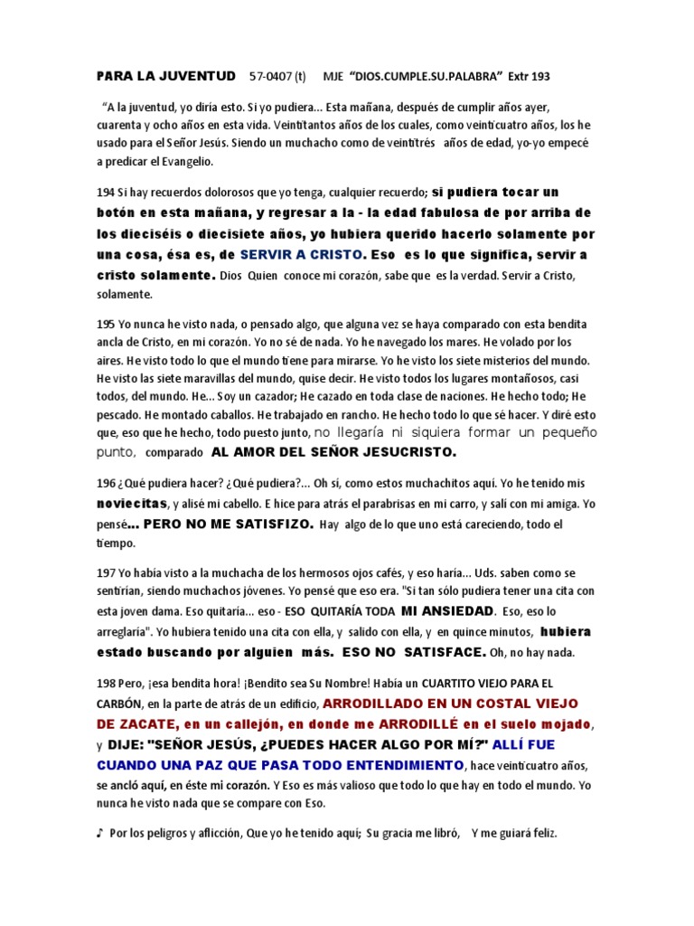 WMB para Los Jovenes | PDF | Jesús | Cristo (título)