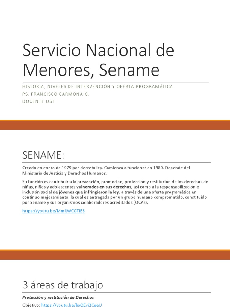 Unidad 3 - Historia y Funciones Del SENAME | PDF | Adopción ...