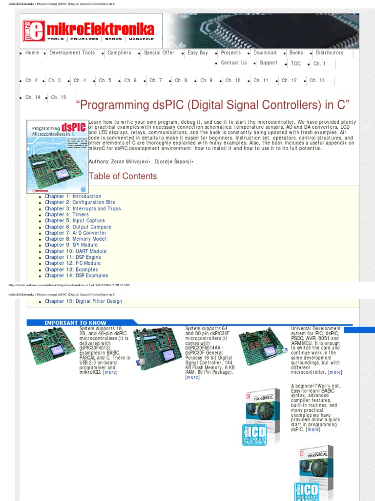Programming DsPIC in C | PDF | Integer (Computer Science) | Microcontroller