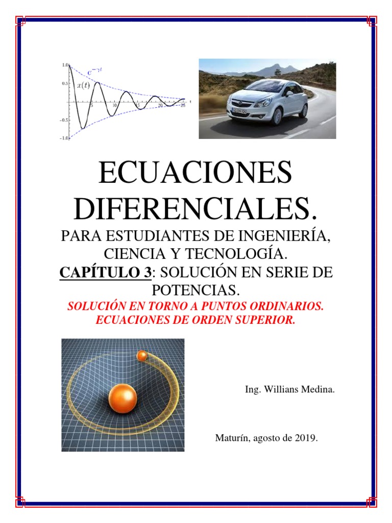 Solucion en Torno A Puntos Ordinarios or PDF | PDF | Ecuaciones diferenciales | Ecuaciones