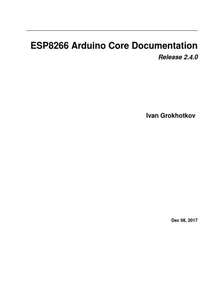 Arduino Esp8266 | PDF | Domain Name System | Filename