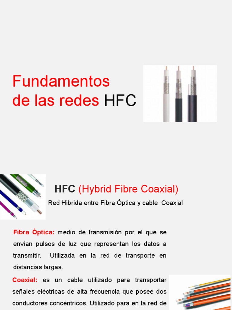 Fundamentos de Redes HFC | PDF | Fibra óptica | Óptica