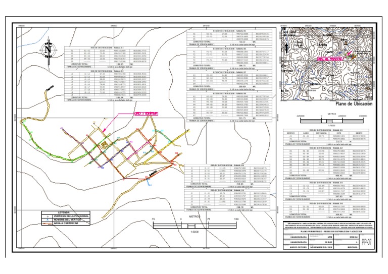 04 - Plano Perimetrico - Redes de Distribucion y Aduccion-A3 PDF | PDF | Competiciones de ...