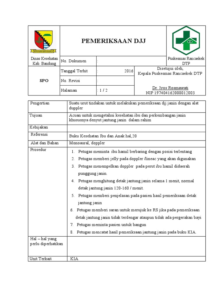 Pemeriksaan DJJ | PDF