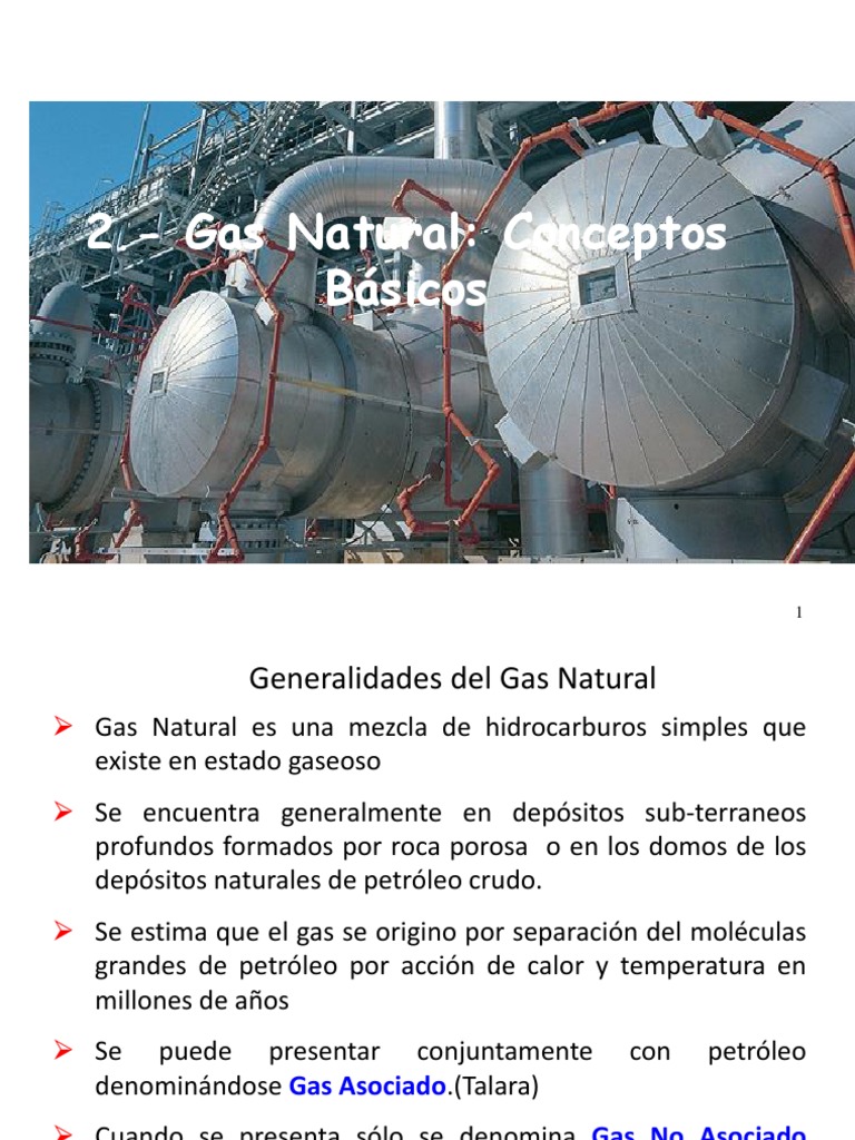 Gas Natural Generalidades | PDF | Gas natural | Hidrocarburos
