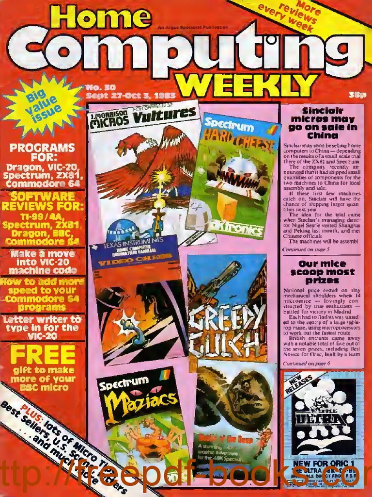Home Computing Weekly Technology Magazine 030 PDF | PDF | Personal Computing | Computer Engineering