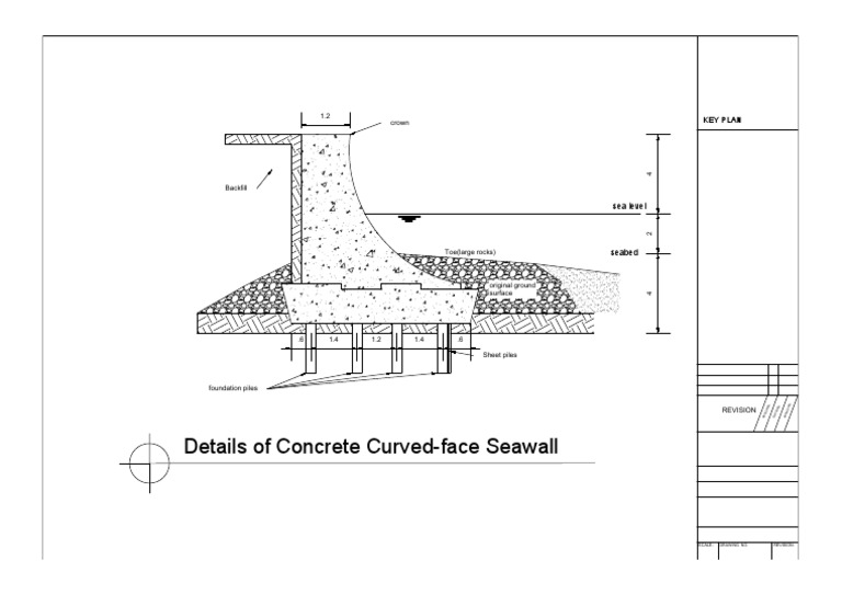 Seawall Autocad | PDF | Civil Engineering | Physical Geography