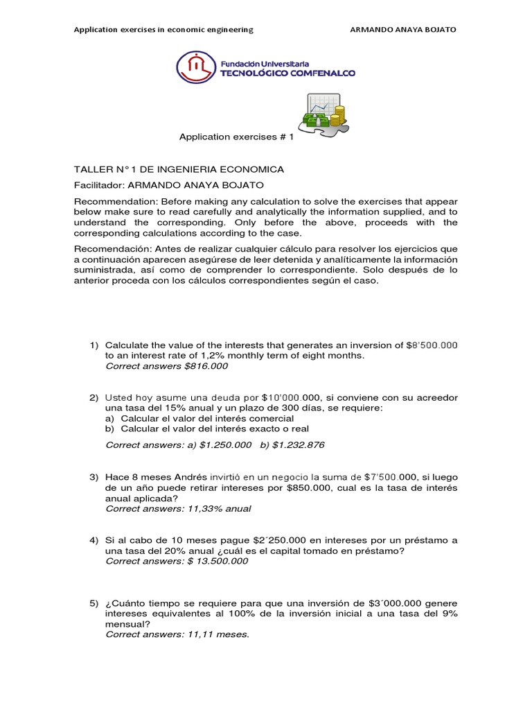 Application Exercises # 1 | PDF