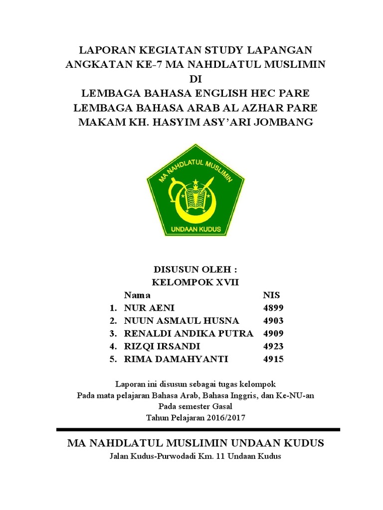 Laporan Kegiatan Study Lapangan | PDF