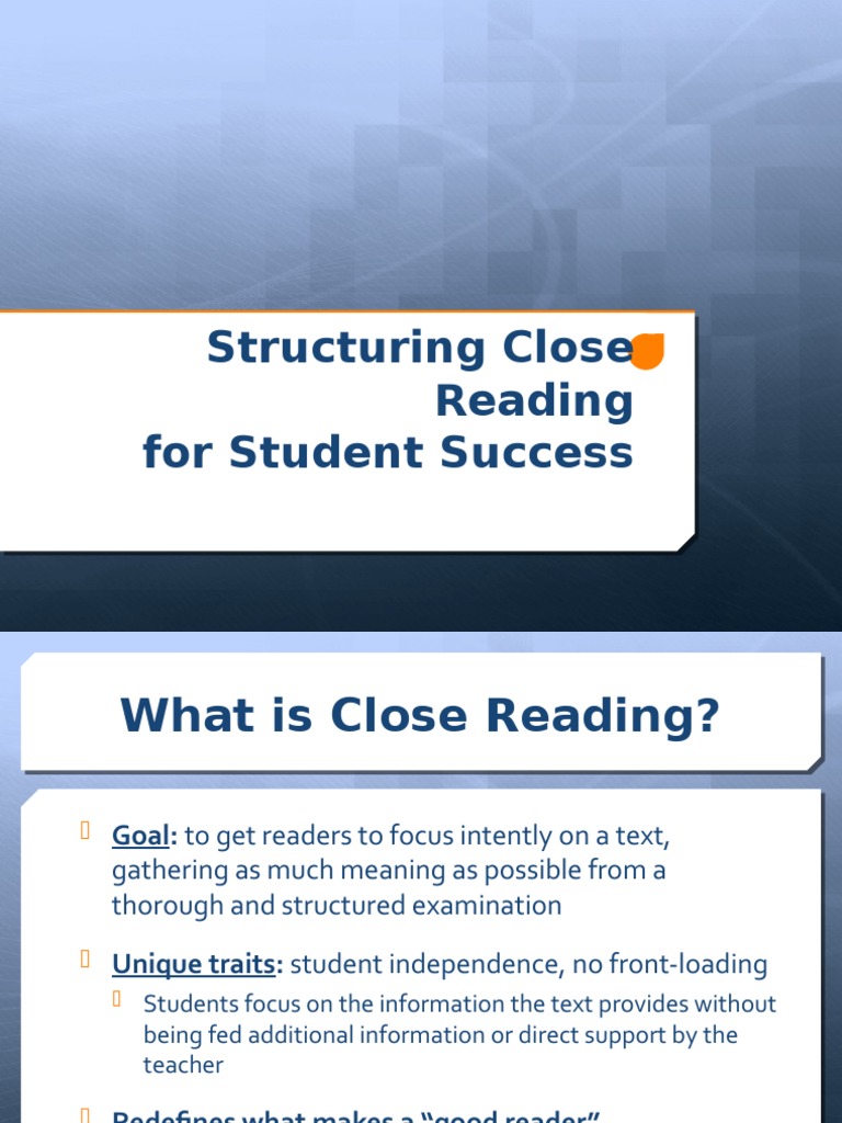 How To Teach Close Reading | PDF | Teaching | Epistemology