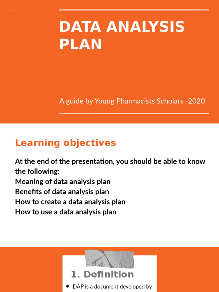A Guide To Developing Data Analysis Plan | PDF | Dependent And ...