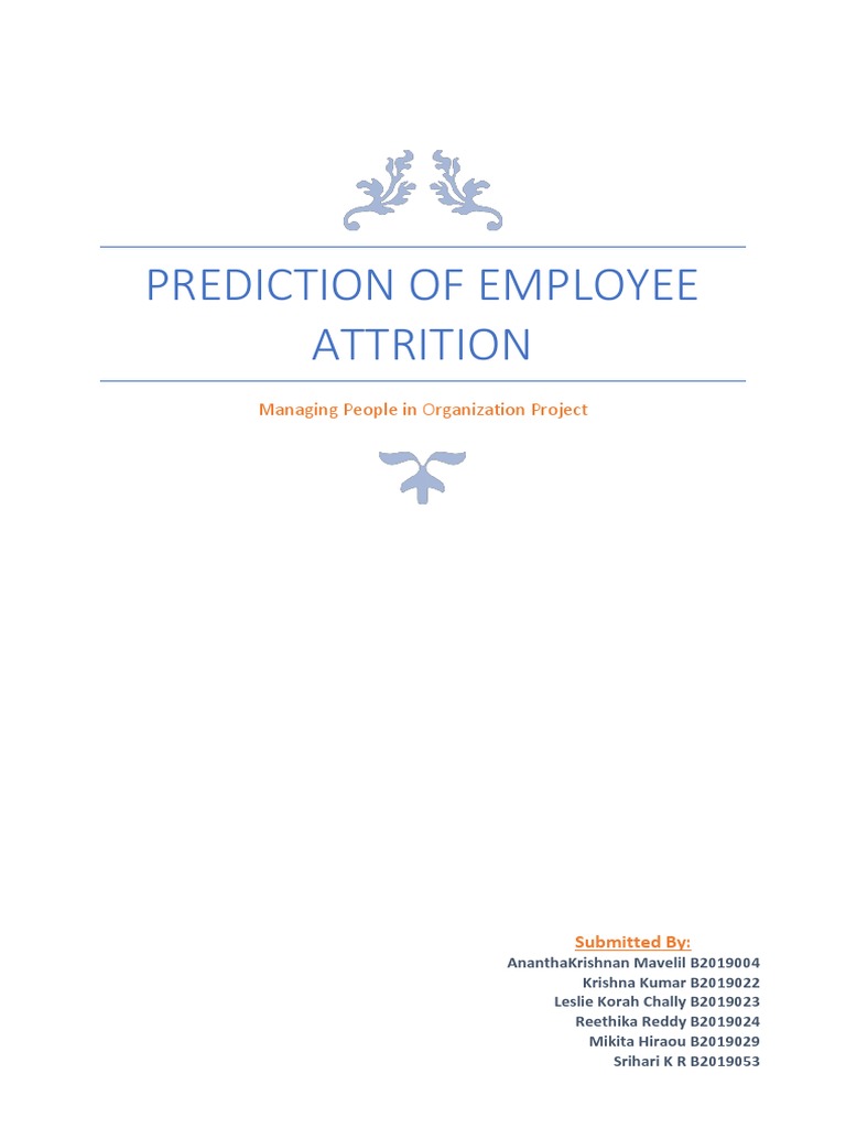Employee Attrition Prediction Report | PDF | Logistic Regression ...