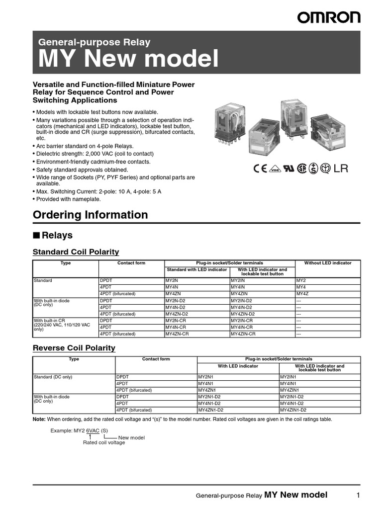 Omron PDF | PDF | Relay | Switch