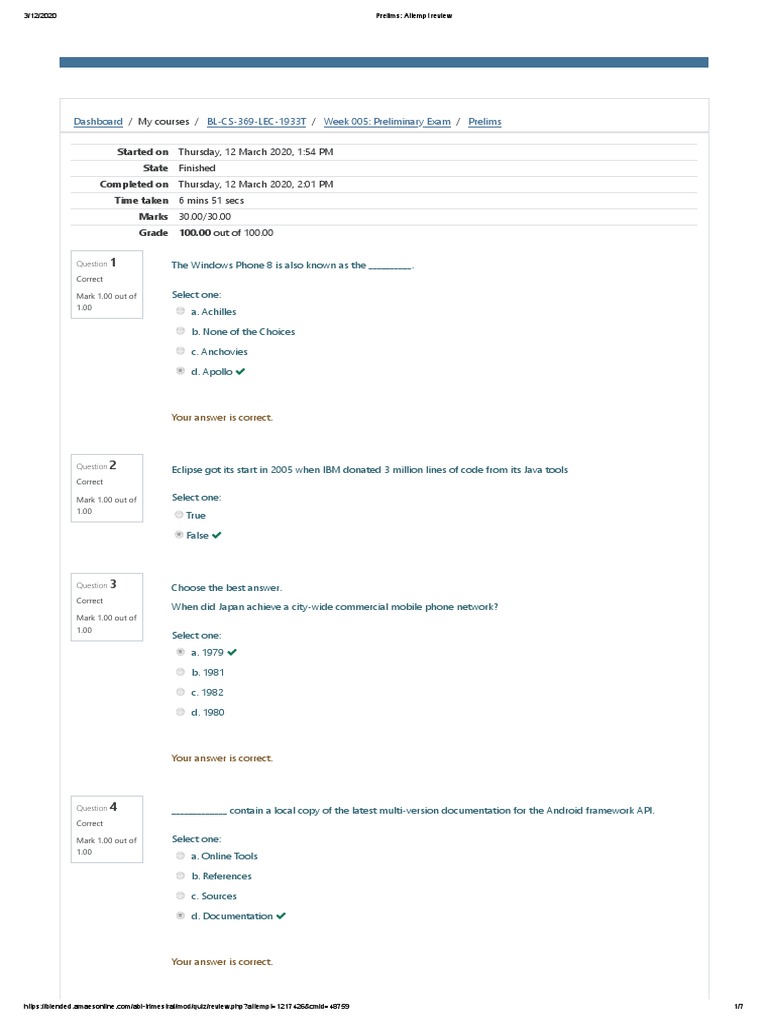 Prelims Review | PDF | Android (Operating System) | Smartphone