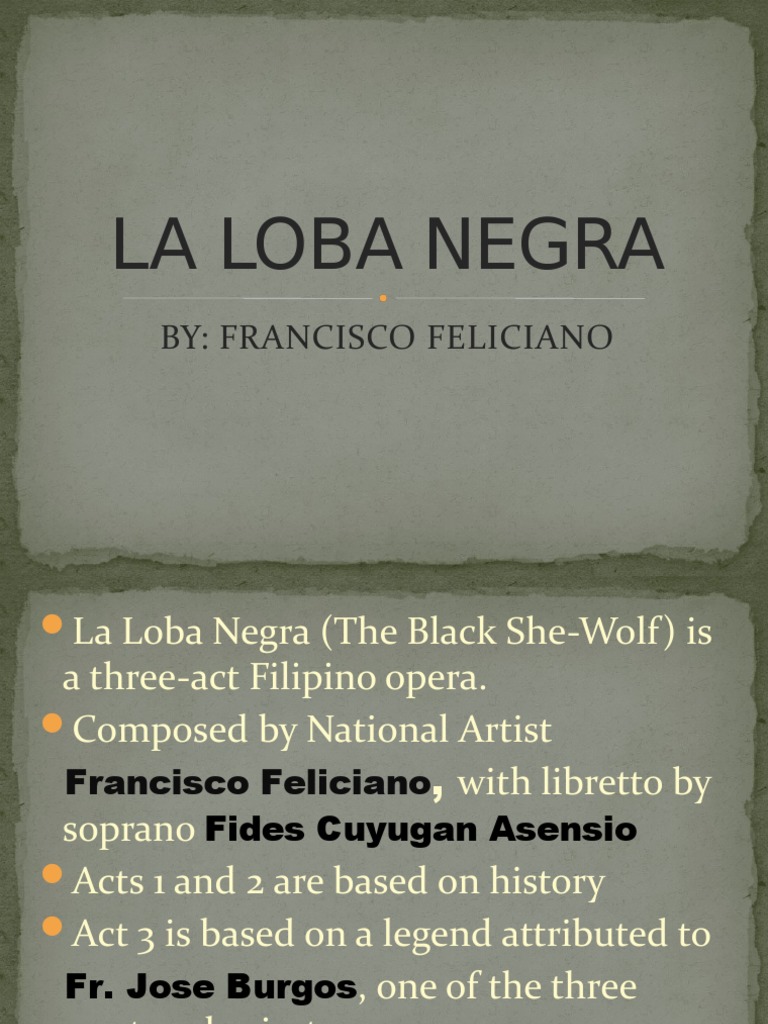 La Loba Negra | PDF | Opera