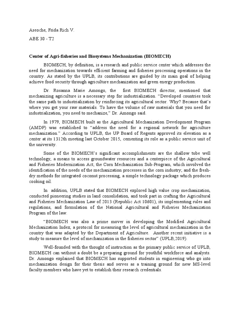 Abe | PDF | Biotechnology | Agriculture