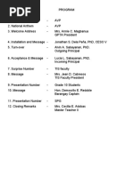 Welcome and Send-Off Program Script | PDF