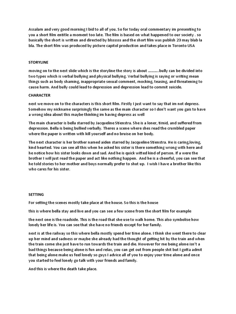 Script Elc | PDF | Bullying