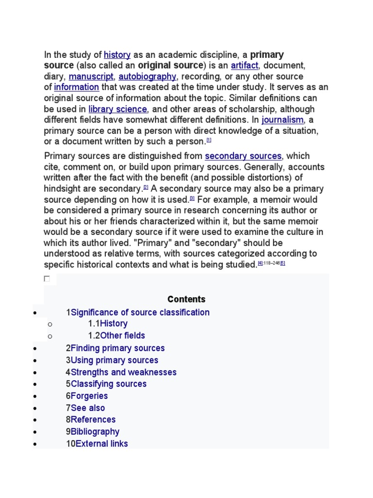 Primary Source | PDF | Primary Sources | Science