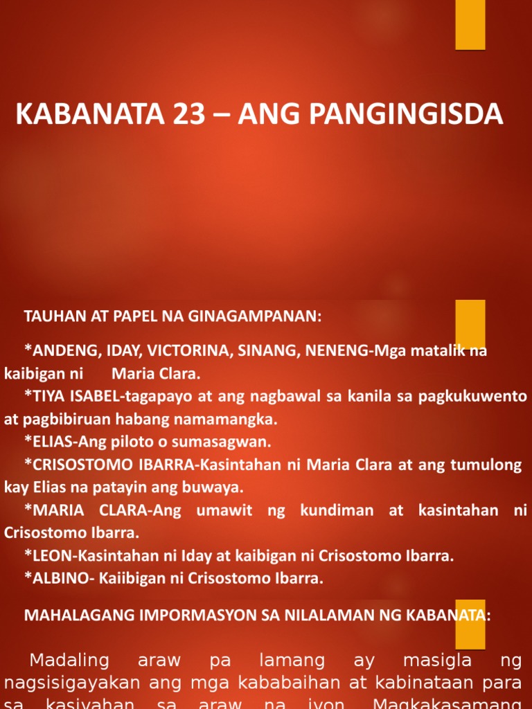 Kabanata 23-25 | PDF