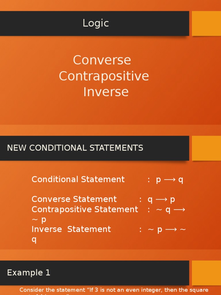Logical Connectives and Conditional Statements: An In-Depth Look at ...