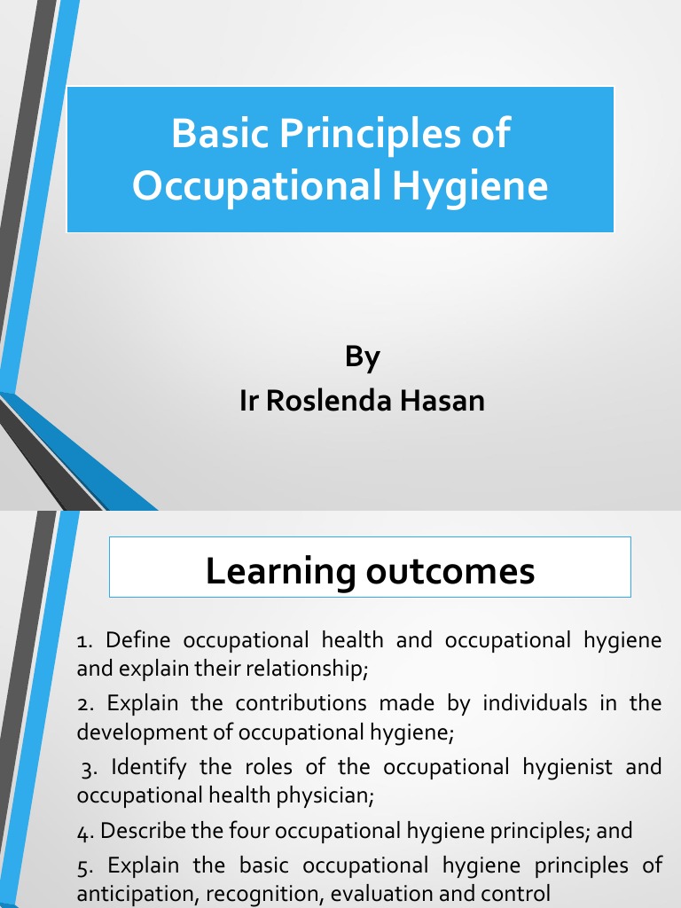 Principles of Occupational Hygiene Explained | PDF | Occupational ...