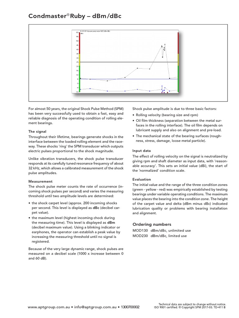 DBM DBC AptInfo PDF | PDF | Decibel | Bearing (Mechanical)