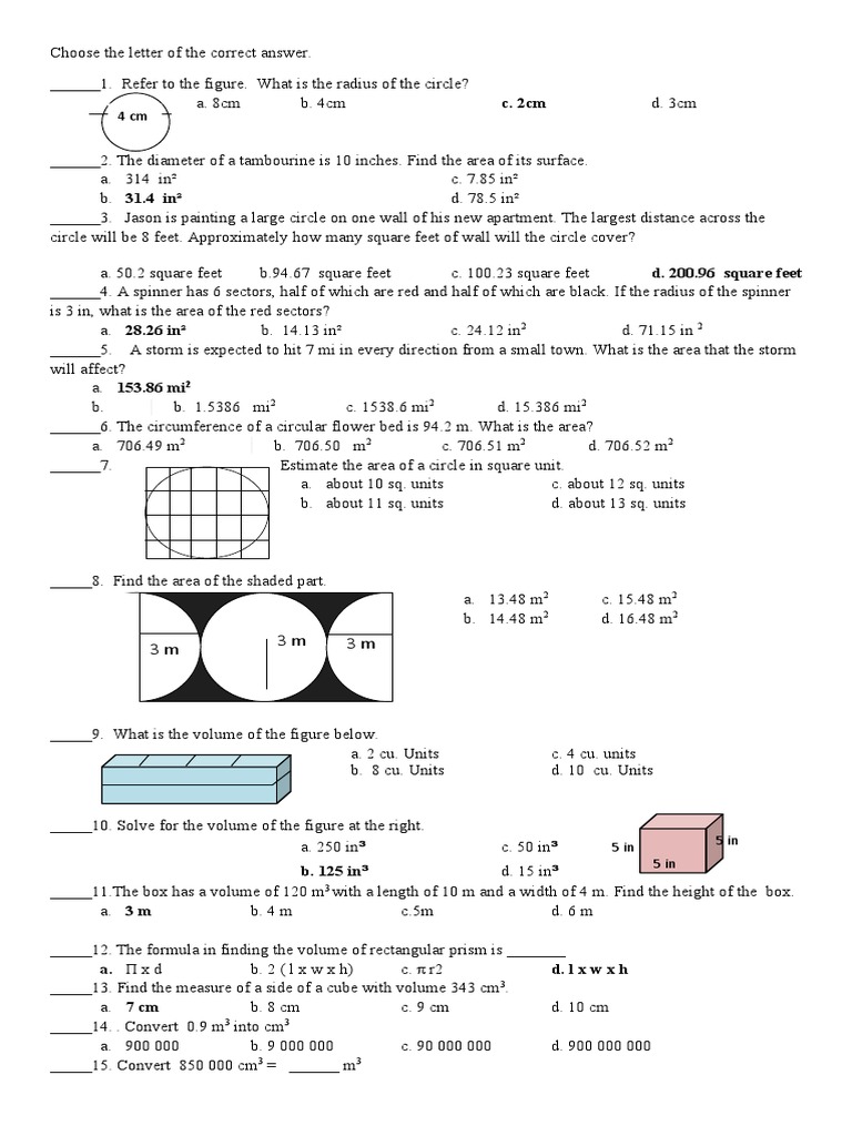 Reviewer MATH | Download Free PDF | Probability | Area