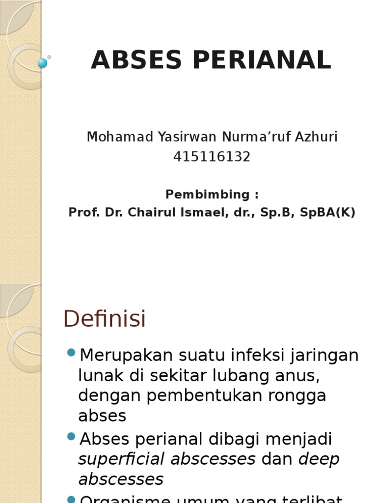 Abses Perianal | PDF