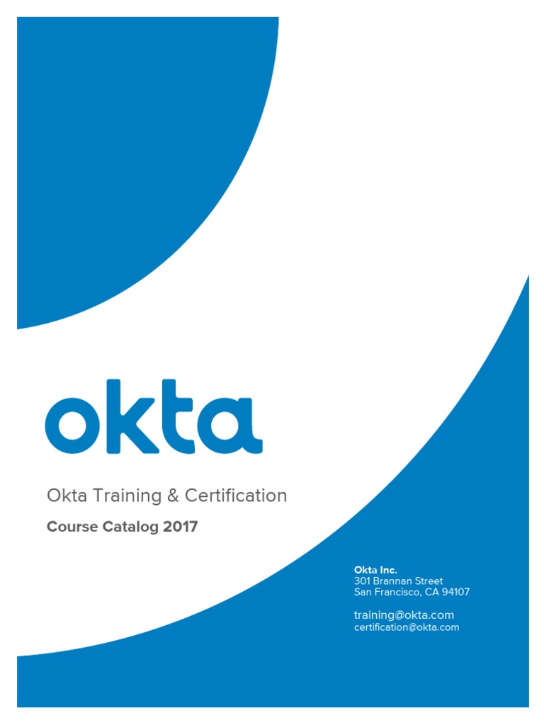 Okta Training & Certification Overview | PDF | Application Programming ...