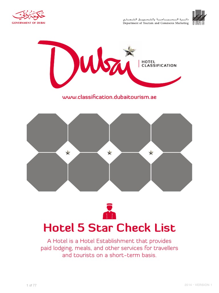 5 Star Hotel Classification Criteria | PDF | Menu | Tableware