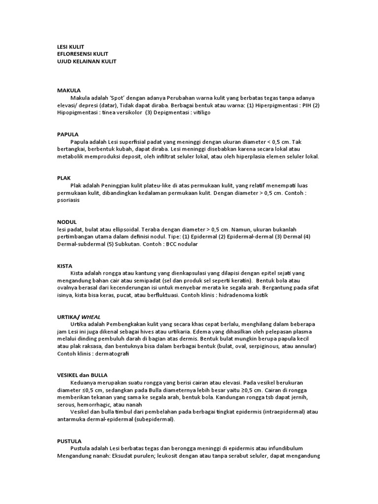 Lesi Kulit | PDF
