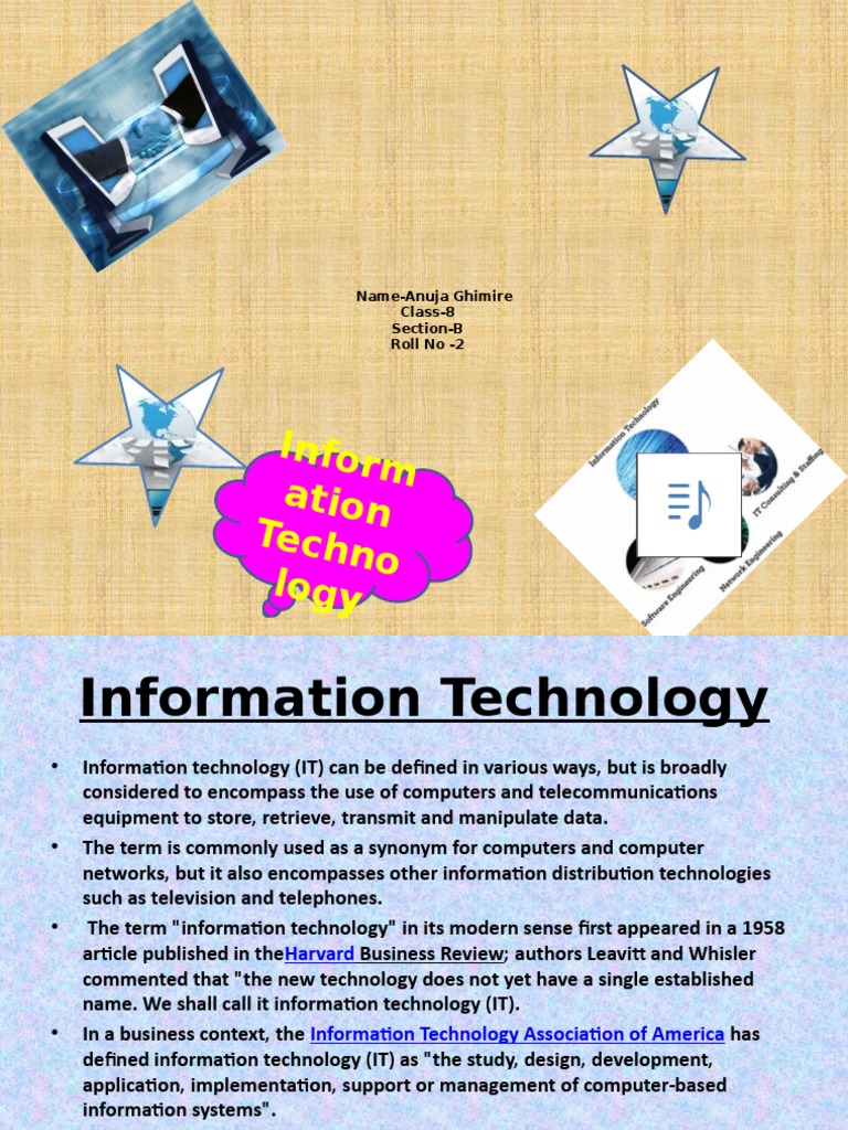 CLASS 8 Information Technology | PDF | Information Technology ...