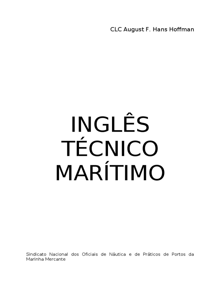Inglês Técnico Marítimo PDF | PDF