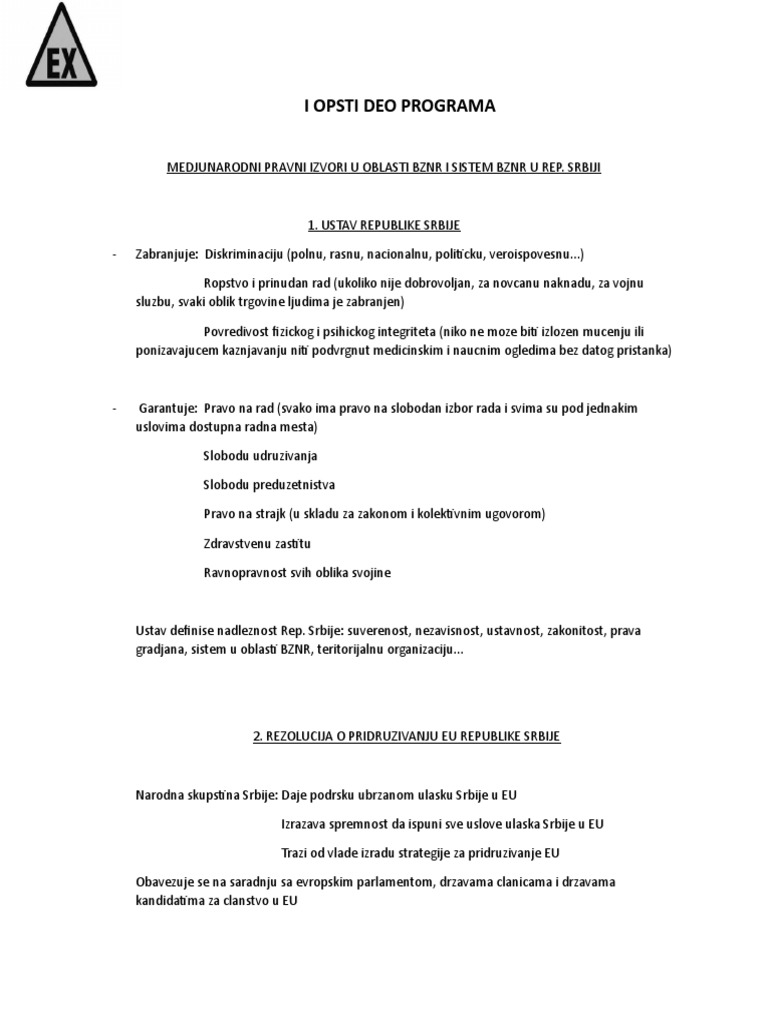 Strucni Ispit - Skripta - Odt | PDF