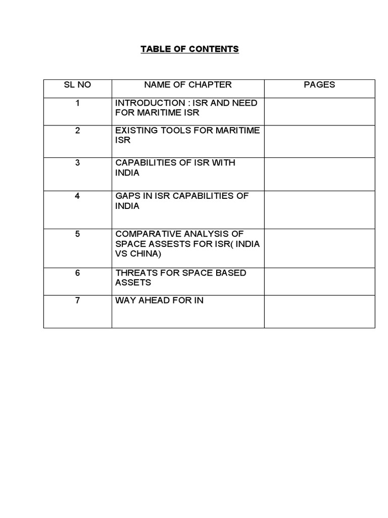 Space Based Assets For Maritime Isr | PDF | Intelligence, Surveillance ...