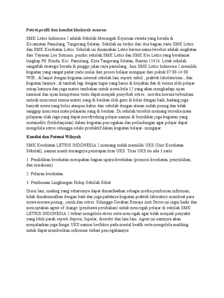 Profil Letris 2 | PDF | Karier & Perkembangan