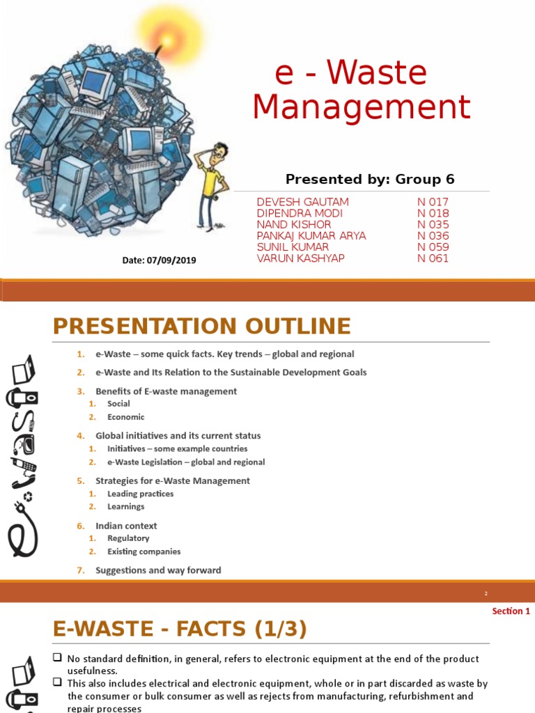 E Waste Management | PDF | Recycling | Waste