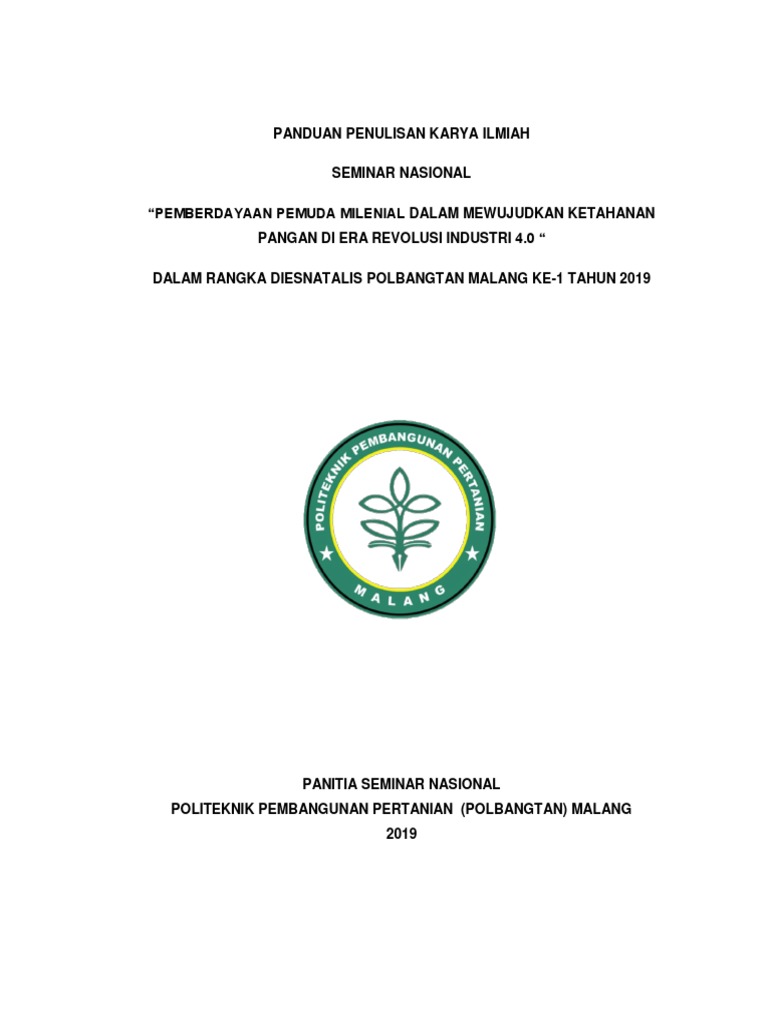 Buku Panduan Penulisan Karya Ilmiah | PDF Buku Panduan Penulisan Karya Ilmiah | PDF