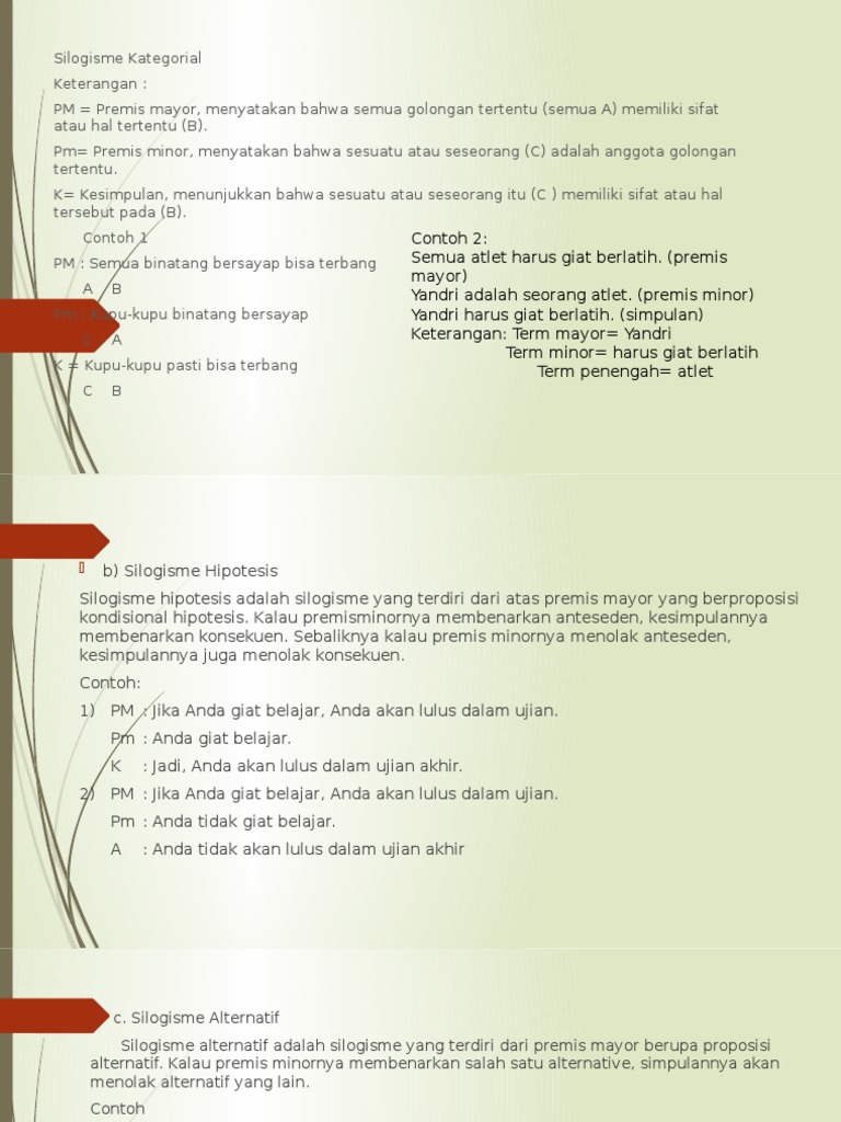 Memahami Silogisme dan Induksi | PDF